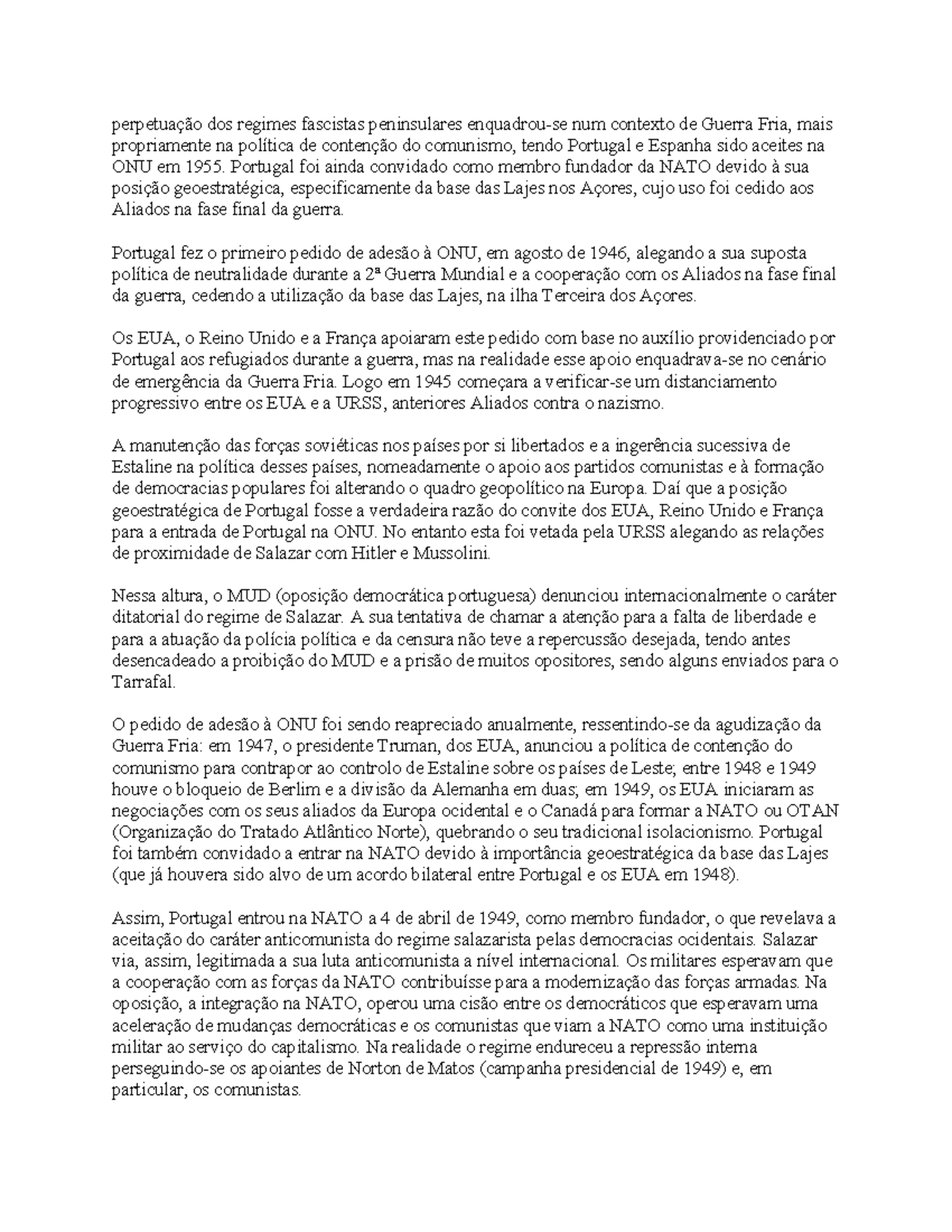 Historiatrabalho - perpetuação dos regimes fascistas peninsulares ...