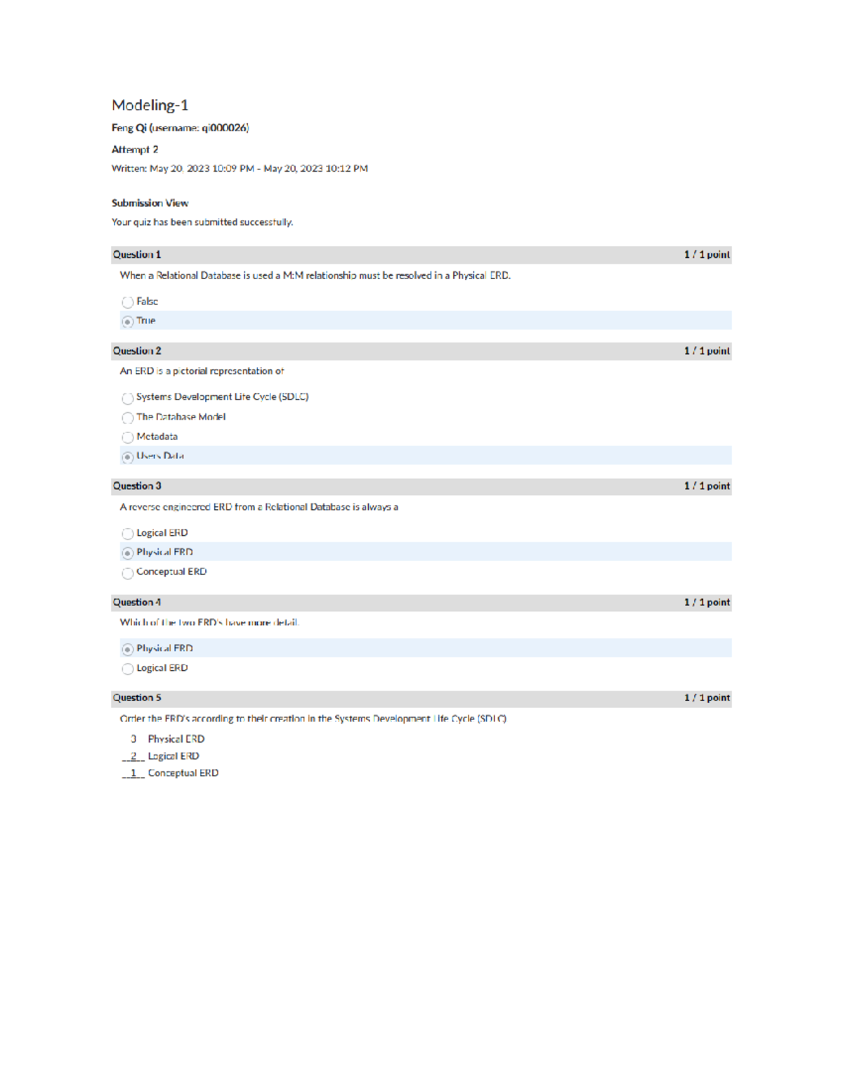 Database quizzes - CST8245 - Studocu