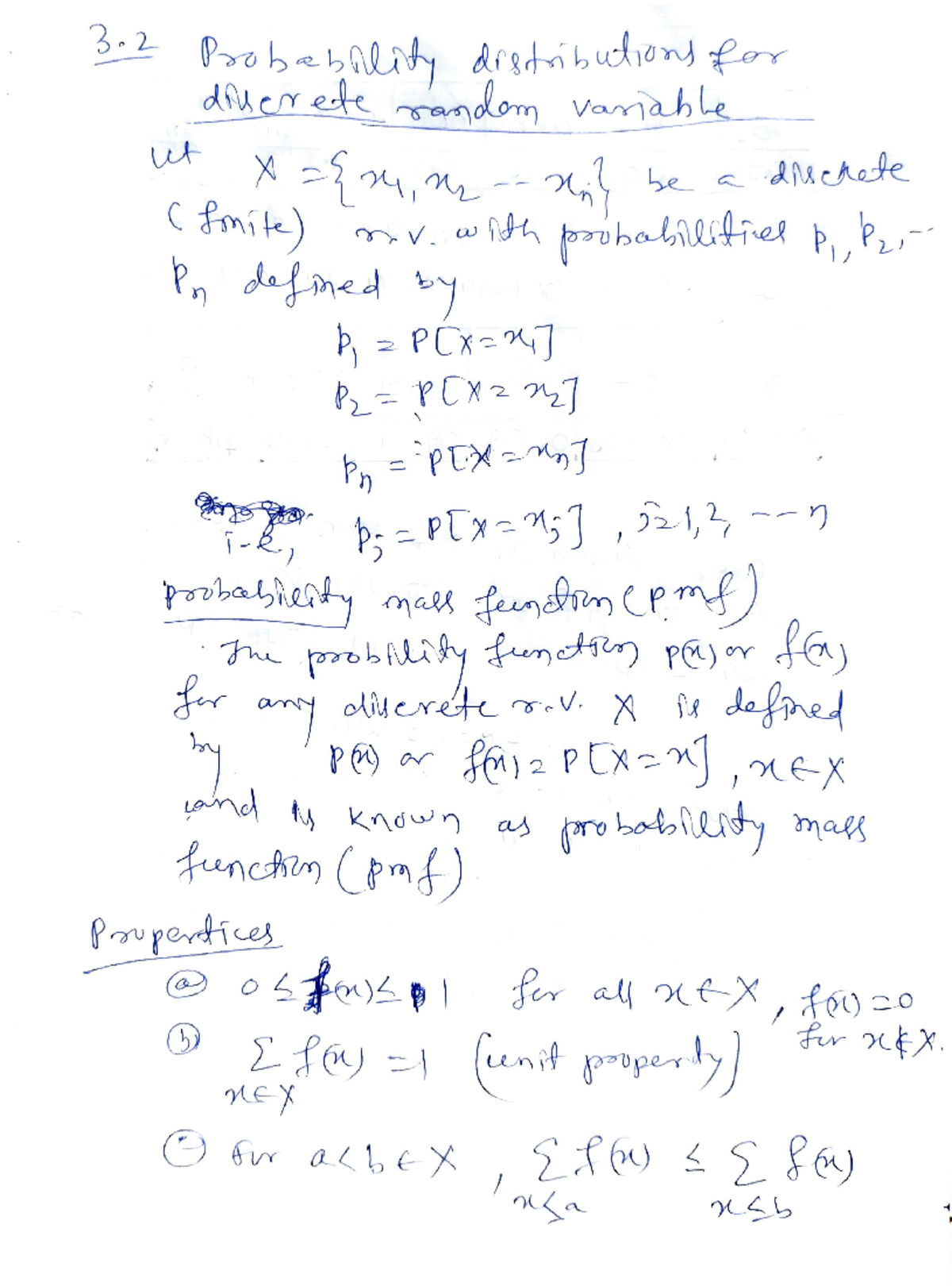 10-Chap-3.2 notes - theory - probablity and statistics - pouperieS fPDF ...