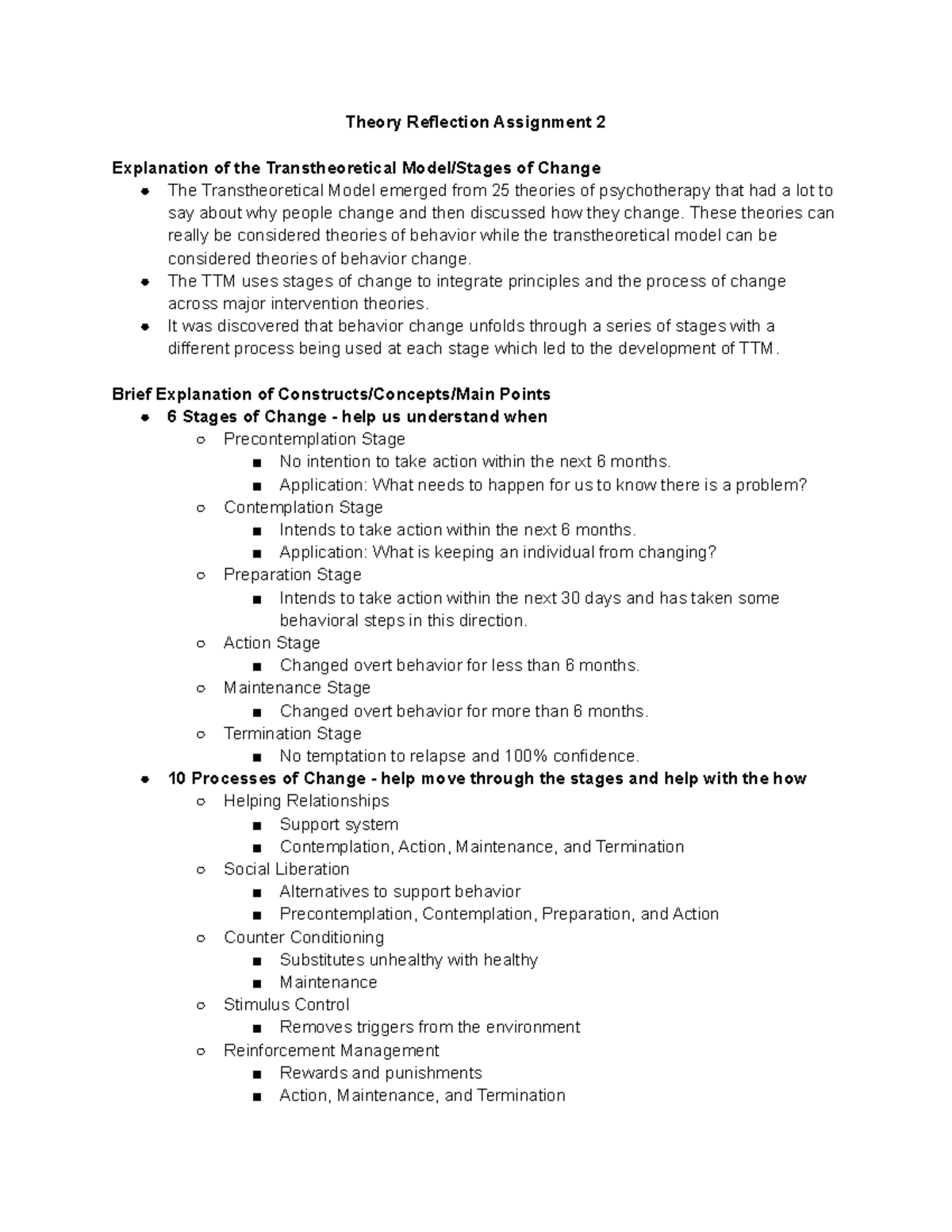 Theory Reflection Assignment 2 - These theories can really be ...