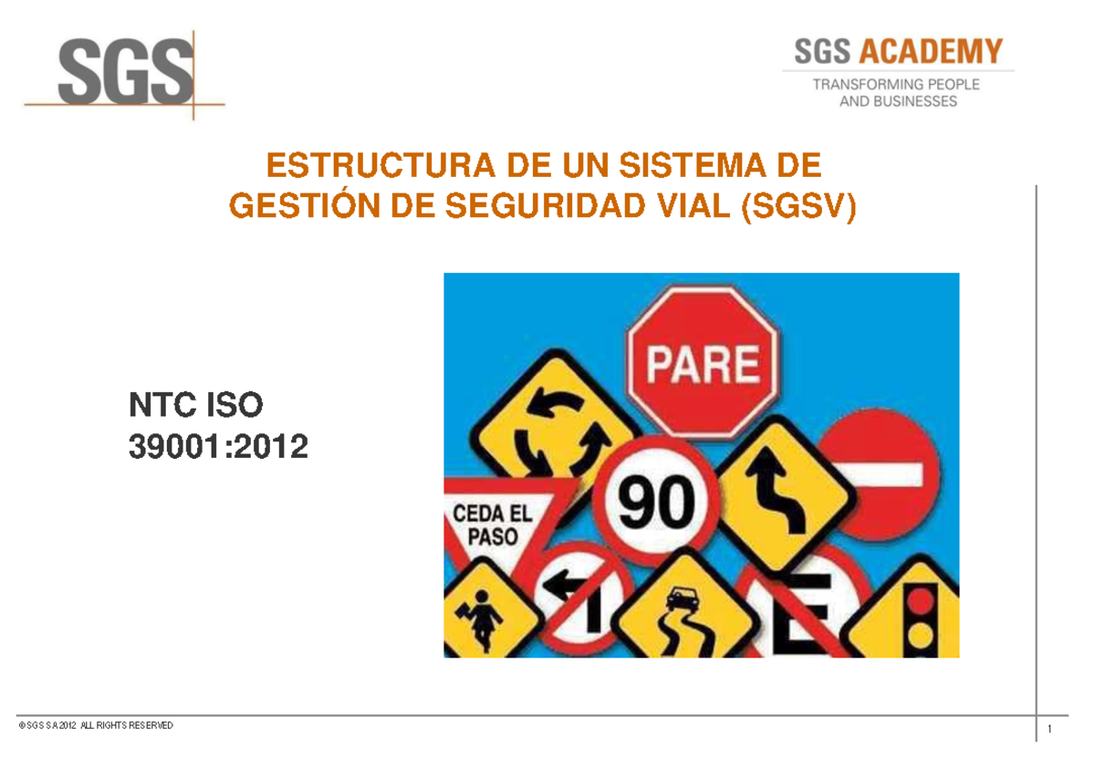 Presentación - Módulo 2 - SGSV - ESTRUCTURA DE UN SISTEMA DE GESTIÓN DE ...