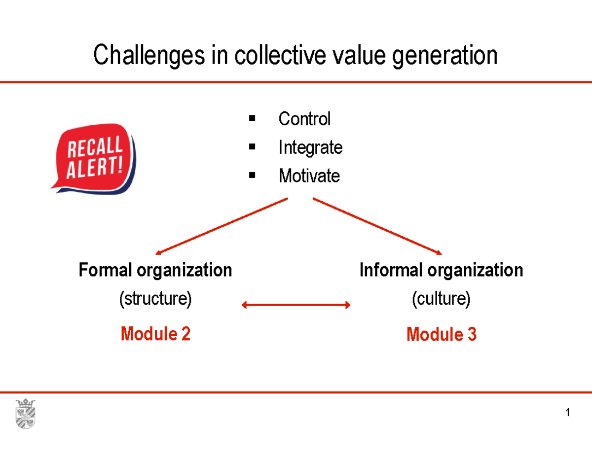 OTD Culture Lecture Part 1 Slides - Challenges in collective value ...