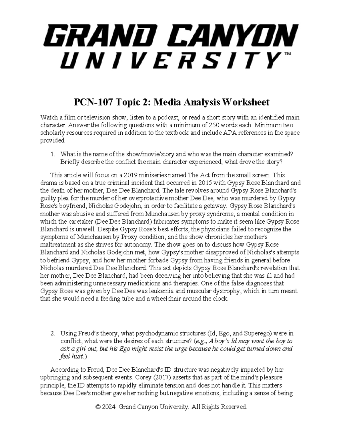 PCN 107 RS T2Media Analysis Worksheet - PCN-107 Topic 2: Media Analysis ...
