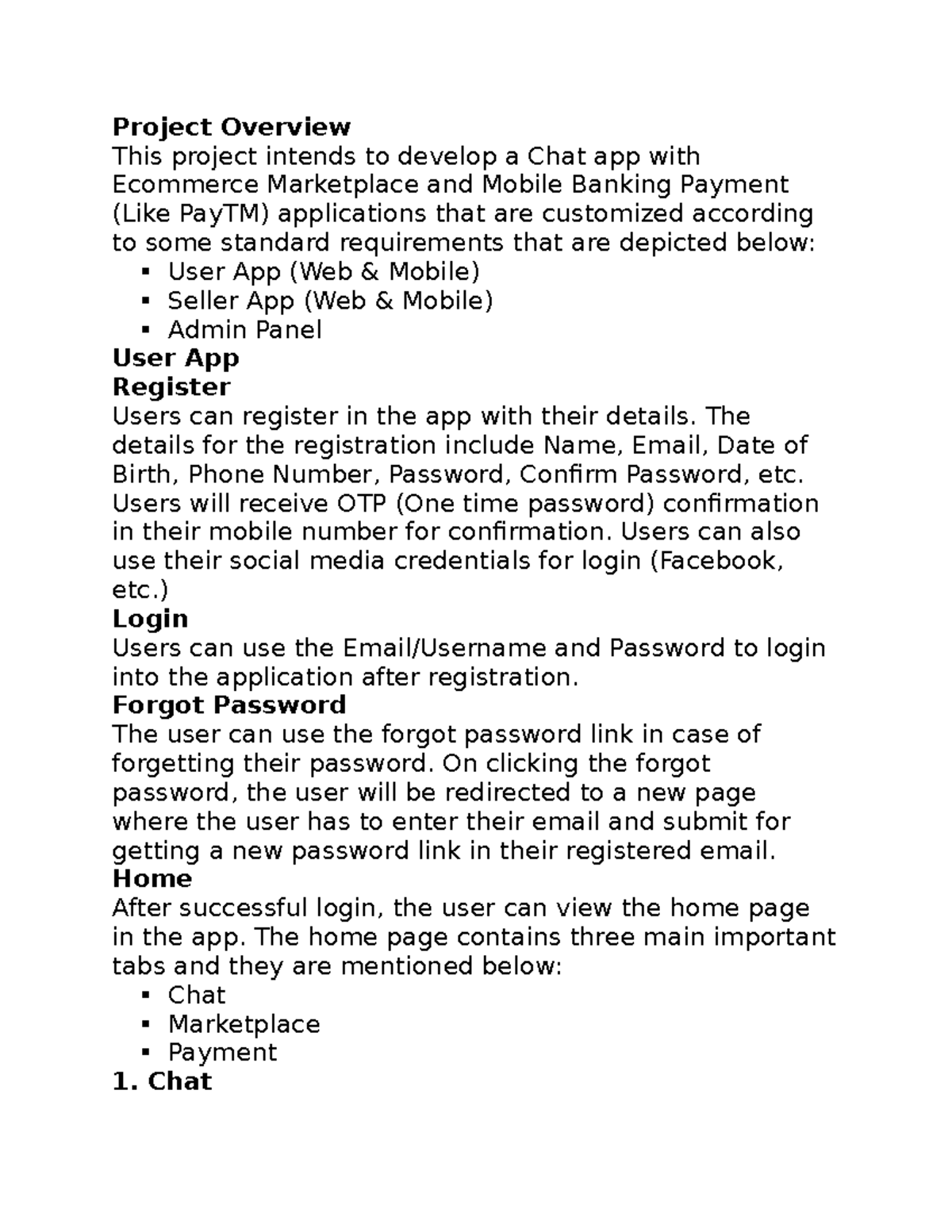 Chat App Specification File - Project Overview This project intends to ...