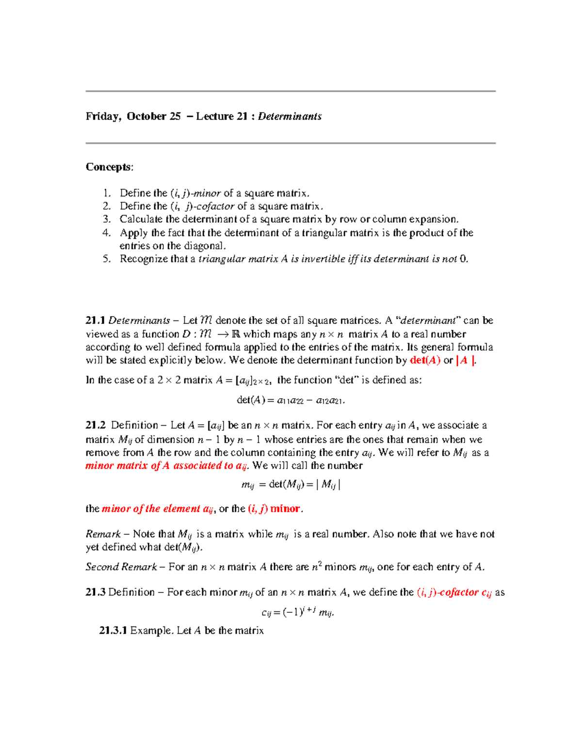 Lect115 21 f14 - Study reference - Friday, October 25 − Lecture 21 ...