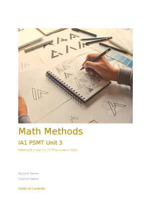 IA1 PSMT Unit 3 (Leslie matrix and modelling animal population) - Over-Population of the ...