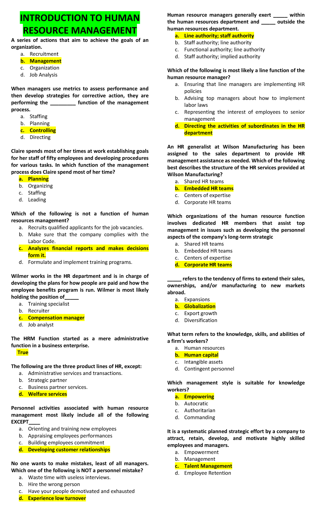 Human Resource Development Management Theories - INTRODUCTION TO HUMAN ...