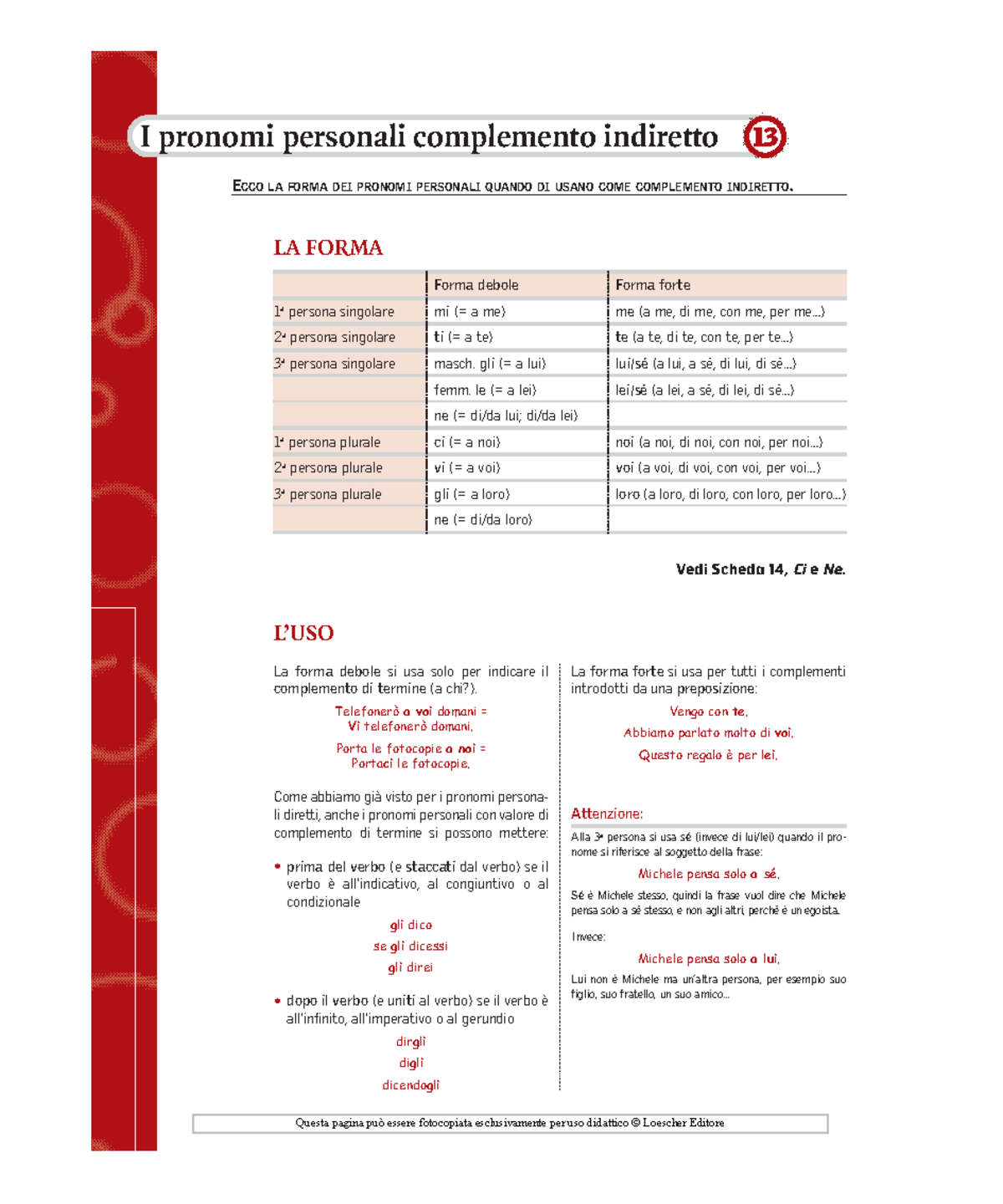 Pronomi - esercizi di italiano - 266 L’italiano per studiare I pronomi ...