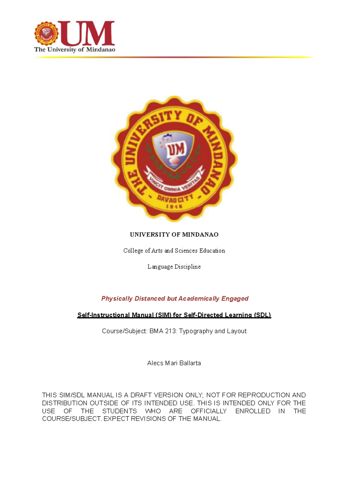 Digital Arts and Illustration - College of Arts and Sciences Education ...