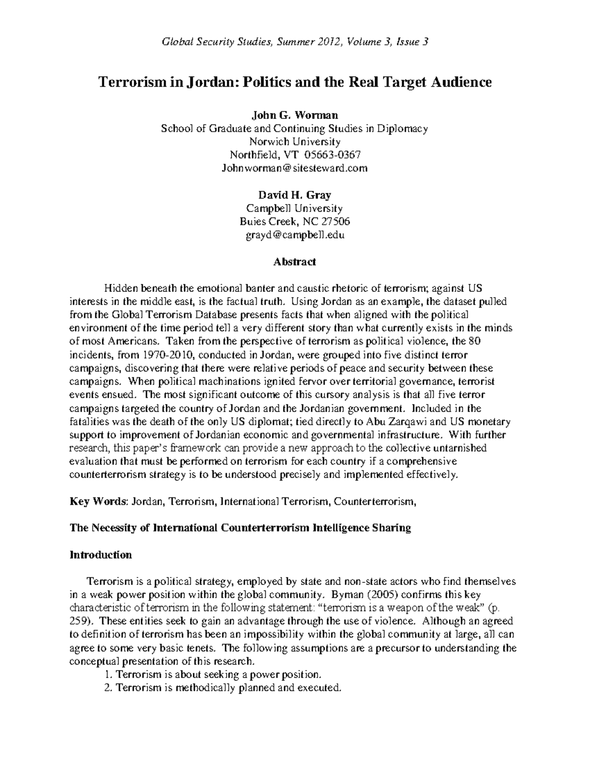 Terrorism in Jordan Politics and the Real Target Audience ( PDFDrive ...