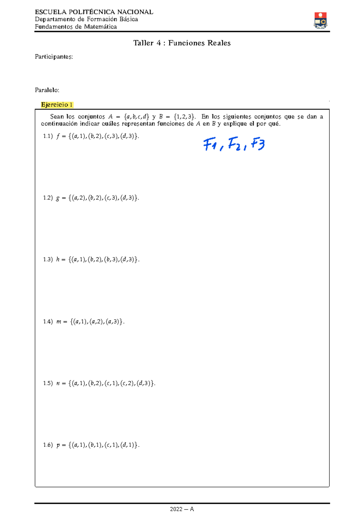 Taller 4 - fsfc - Departamento de Formación Básica Fundamentos de ...