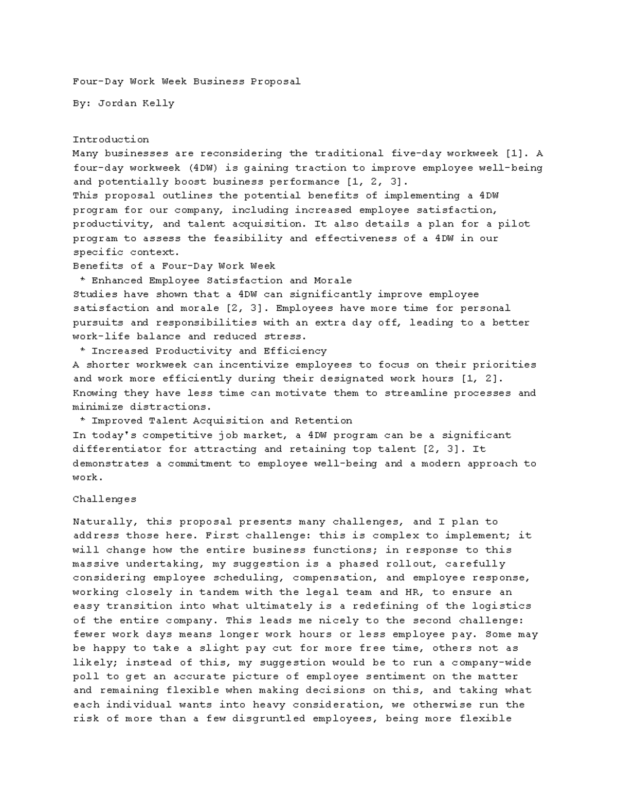 Task 3 - This is what passed the class for me - Four-Day Work Week ...