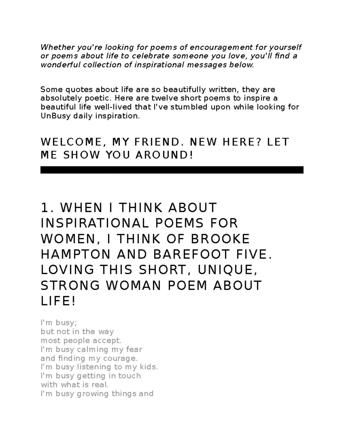 Inspi tula - Whether you're looking for poems of encouragement for ...