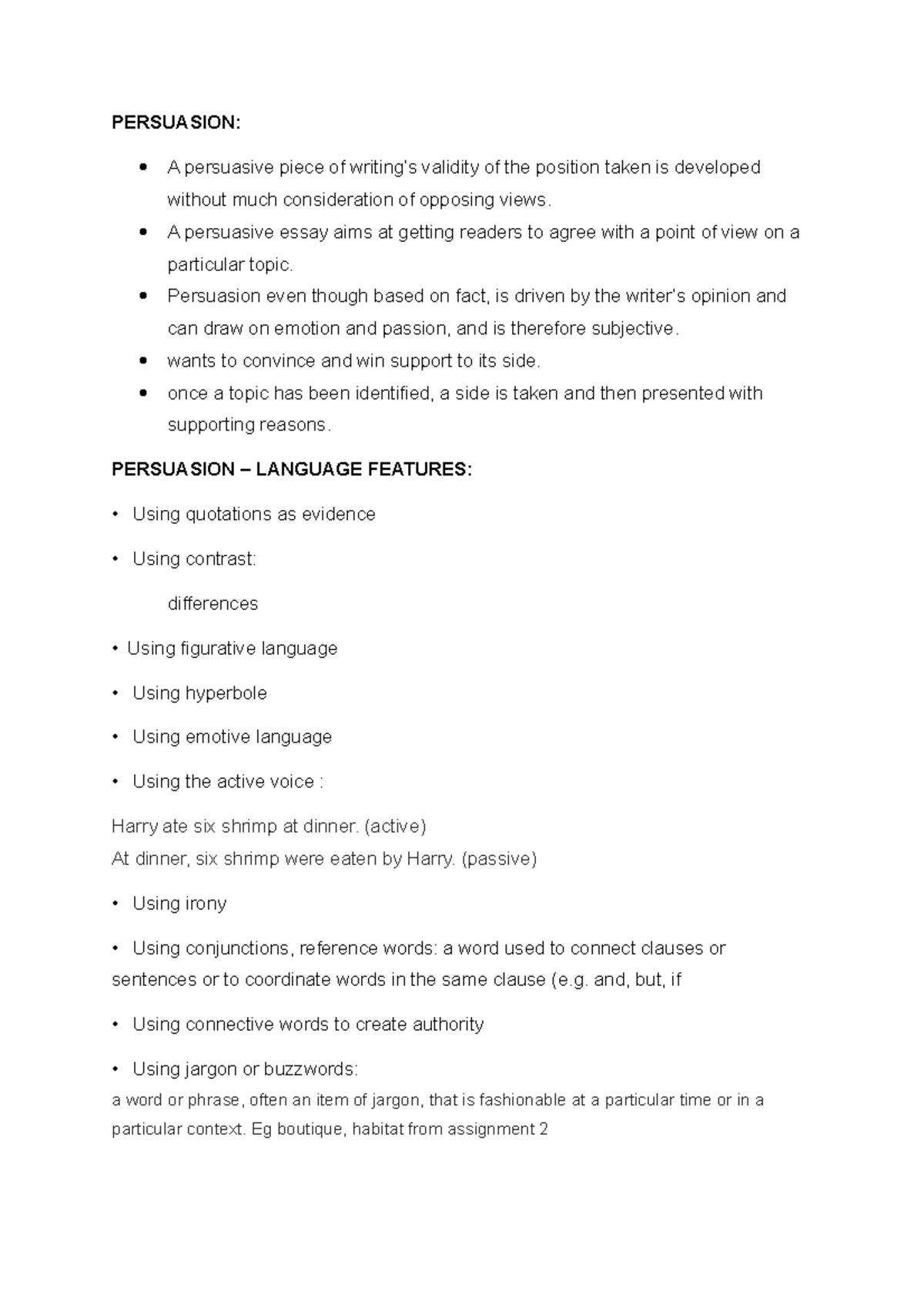 Eng-2601-Unit-1-notes-.docx - PERSUASION: A persuasive piece of writing ...