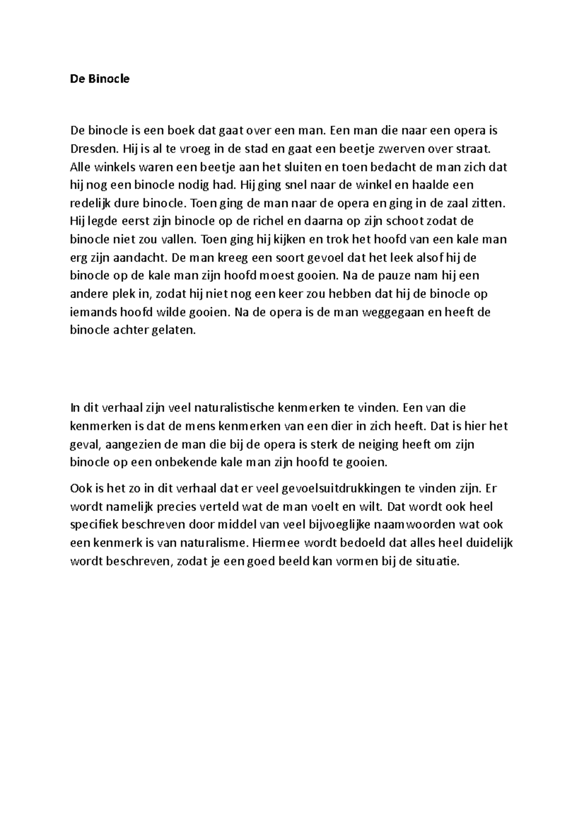 De Binocle - De Binocle De binocle is een boek dat gaat over een man ...