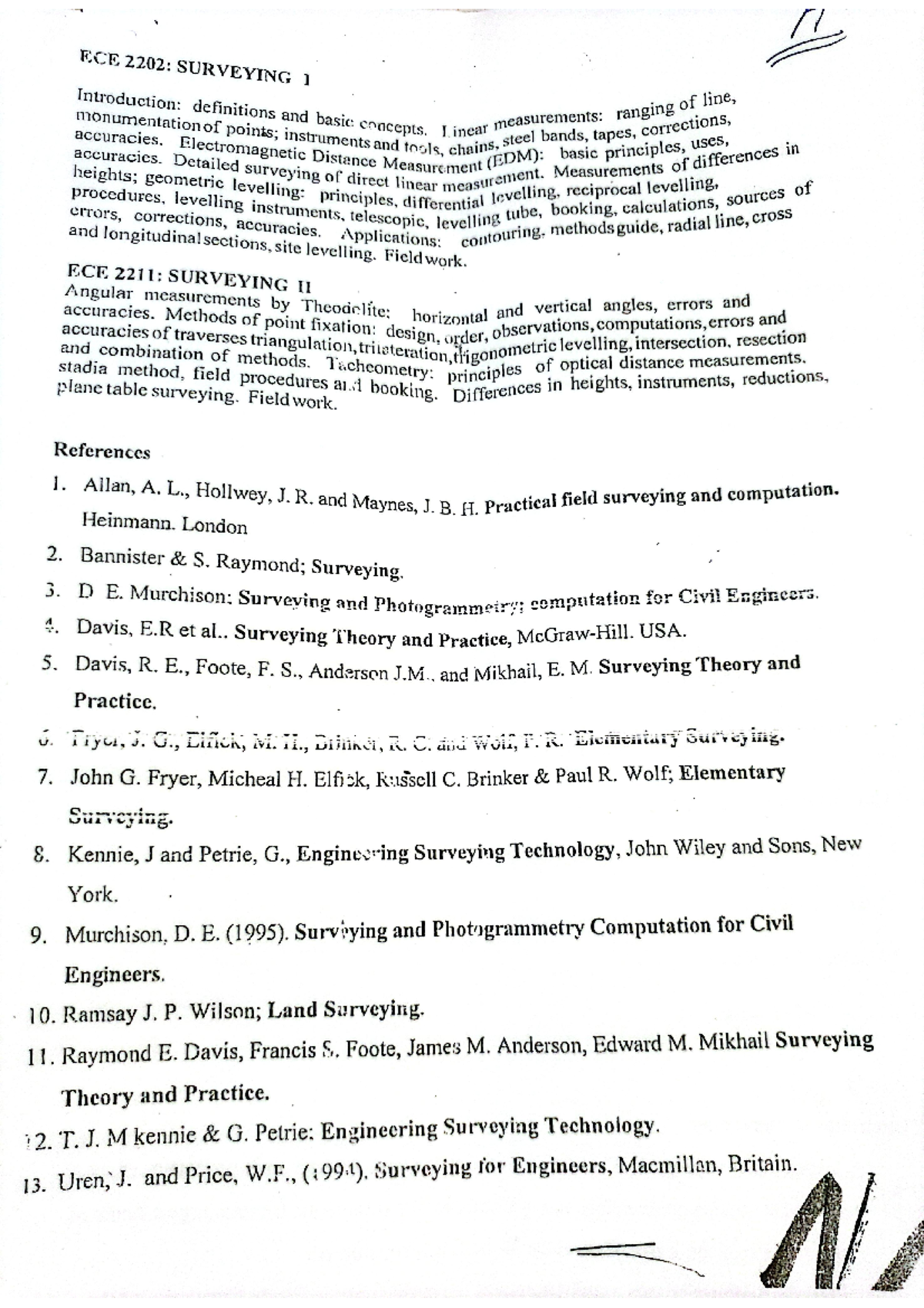 ECE 2202 - Surveying I - Lecture Notes - Bsc.Civil Engineering - Studocu