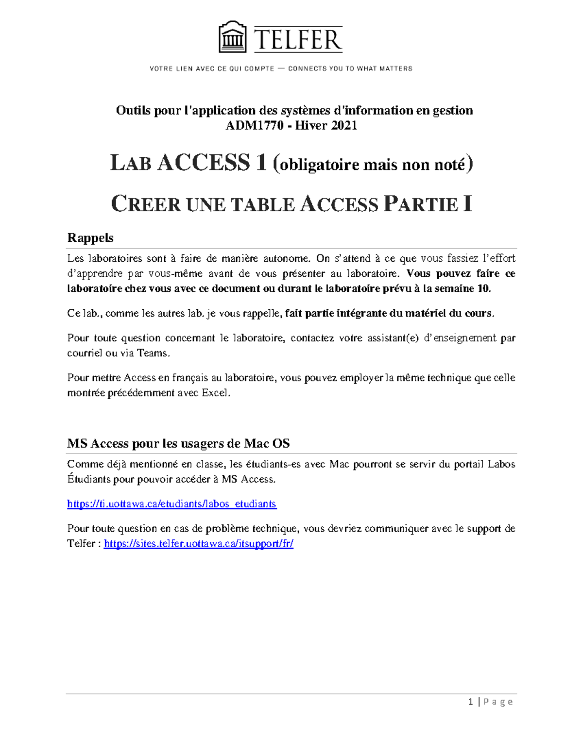 ADM1770 Lab Access-1 - ... - ADM1770 - uOttawa - Studocu