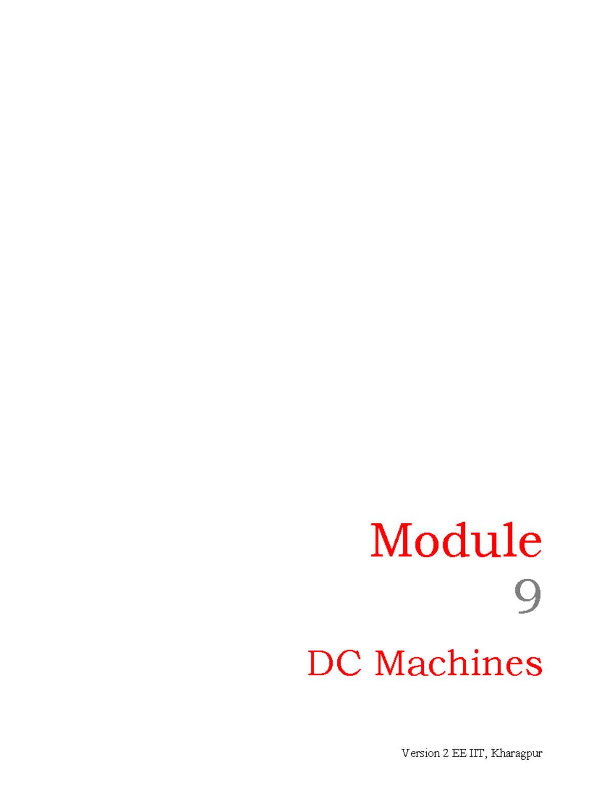 DC generators - Module 9 DC Machines Lesson 38 D Generators 38 Goals of the lesson Students are ...
