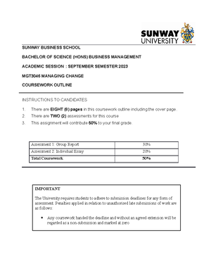 Sem 1 business individual assignment - SUNWAY DIPLOMA STUDIES Diploma ...