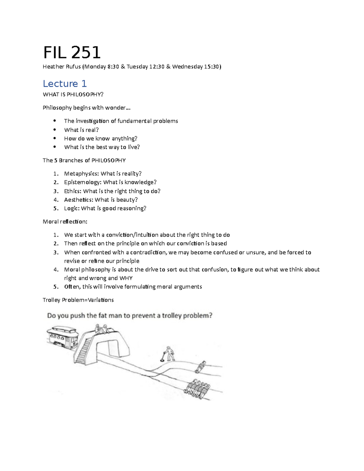 FIL 251 class and tut notes - FIL 251 Heather Rufus (Monday 8:30 ...