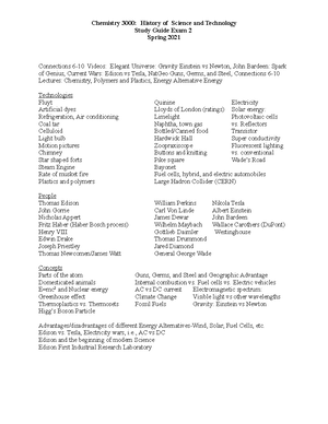 CHEM 3000 Notes - Chem 3000 Notes Science Definition Knowledge that ...