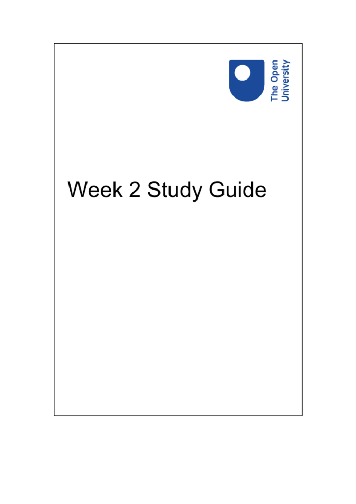 Week 2 study guide - DE100 Investigating psychology 1 Week 2 Study Guide Contents Overview of ...