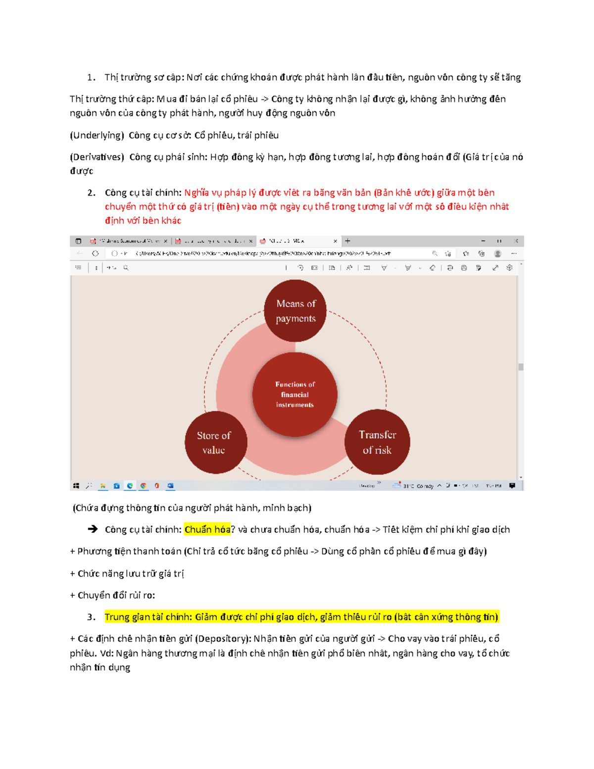 Chương 2 NOTE - day la phan note tay cua mon ly thuyet tai chinh - Th ...