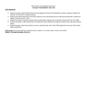 APUSH Chapter 9 - Chapter 09 - The Confederation and the Constitution I ...