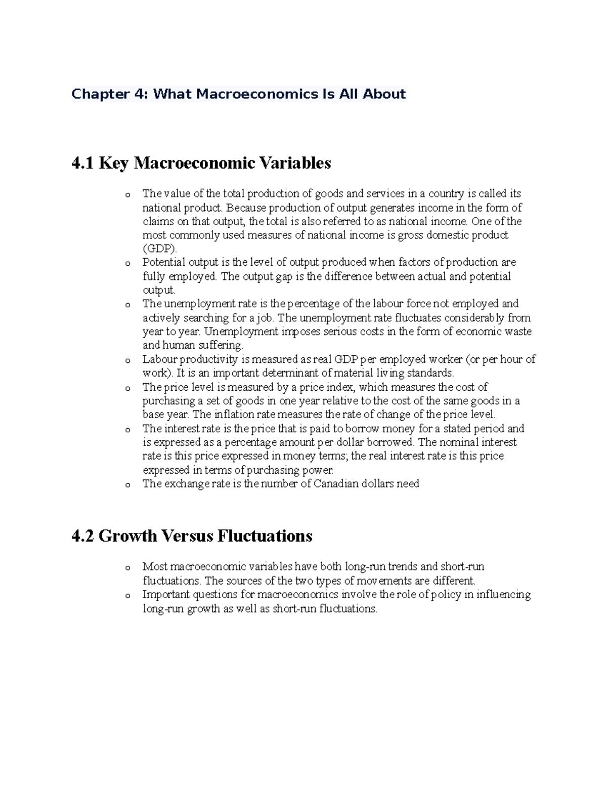 Chapter 4 - Macroeconomics - Chapter 4: What Macroeconomics Is All ...