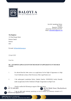 RAF 1 Form July 2022 - RAF 1 FORM Important information a. This is a ...