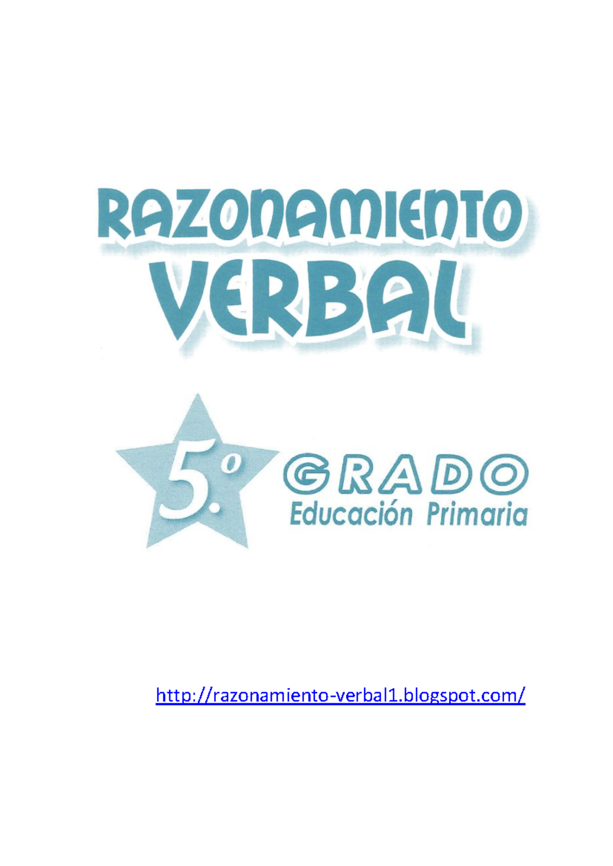 Analogías-verbales-5°primaria - RAZONAMIENTO VERBAL C RADO Educación ...