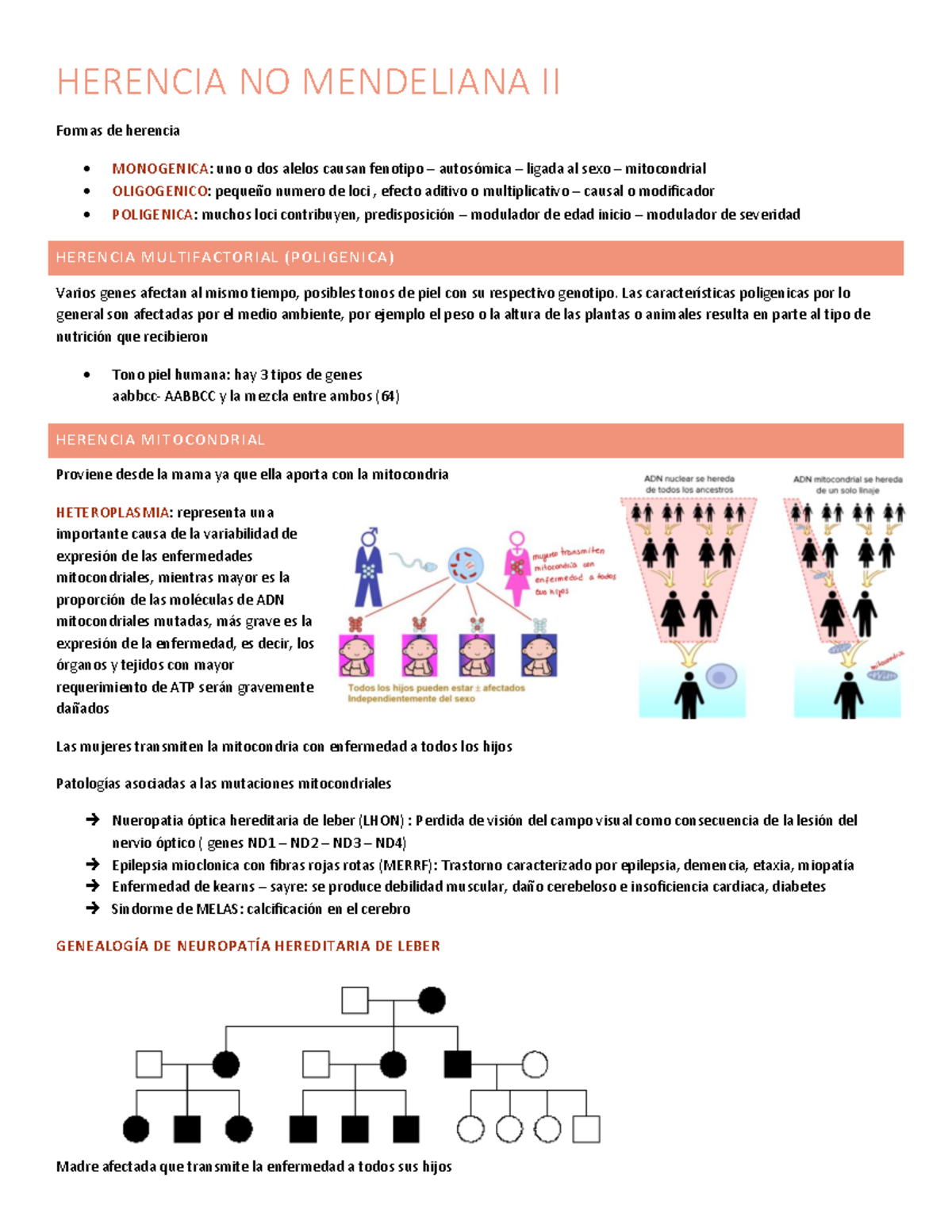 Copia de Herencia no mendeliana ll - HERENCIA NO MENDELIANA II Formas ...