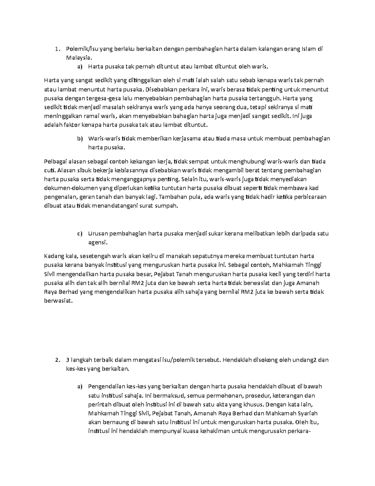 Final Exam U2 Pusaka copy - Polemik/isu yang berlaku berkaitan dengan ...