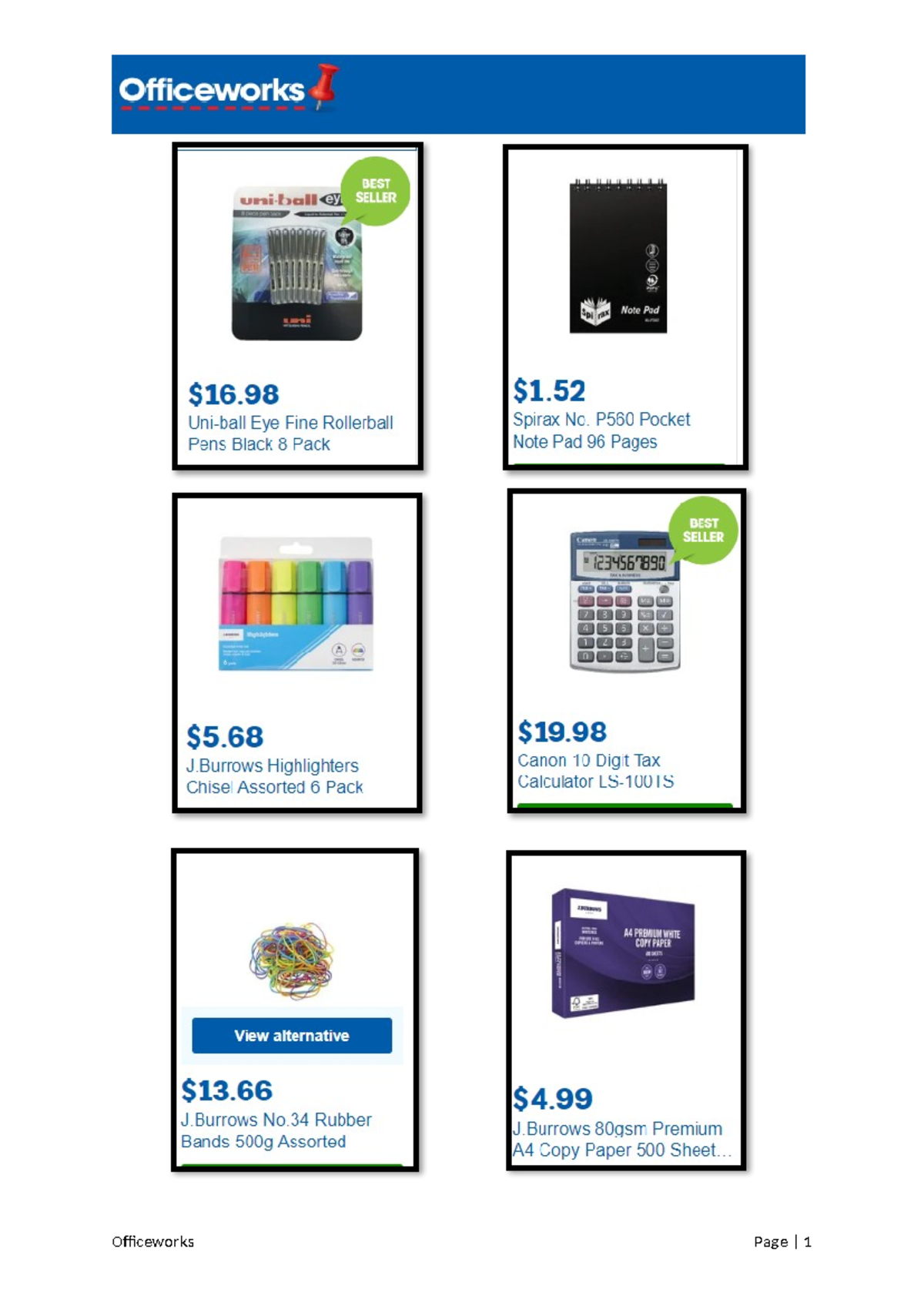 Officeworks extract - JGJ - Officeworks Page | - Studocu