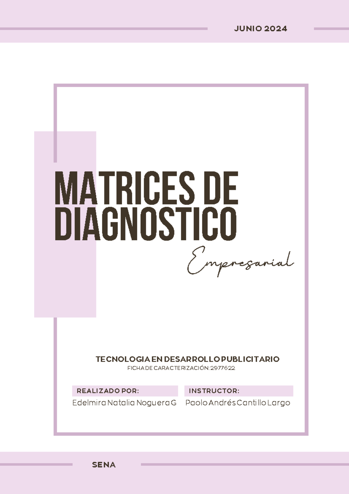 Matrices De Dx Empresarial Empresarial Instructor Paolo