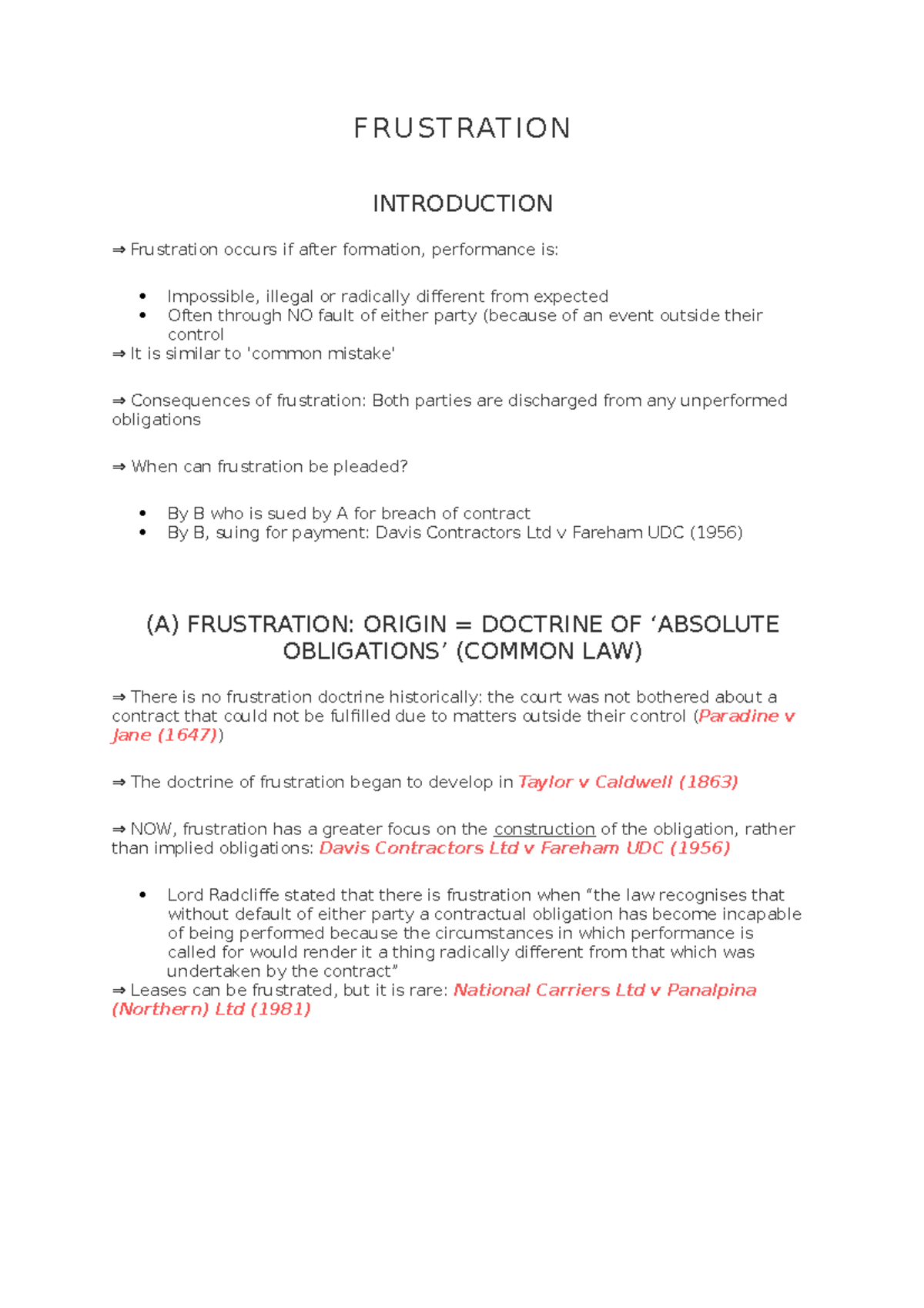 Frustration - cycle 7 - FRUSTRATION INTRODUCTION ⇒ Frustration occurs ...