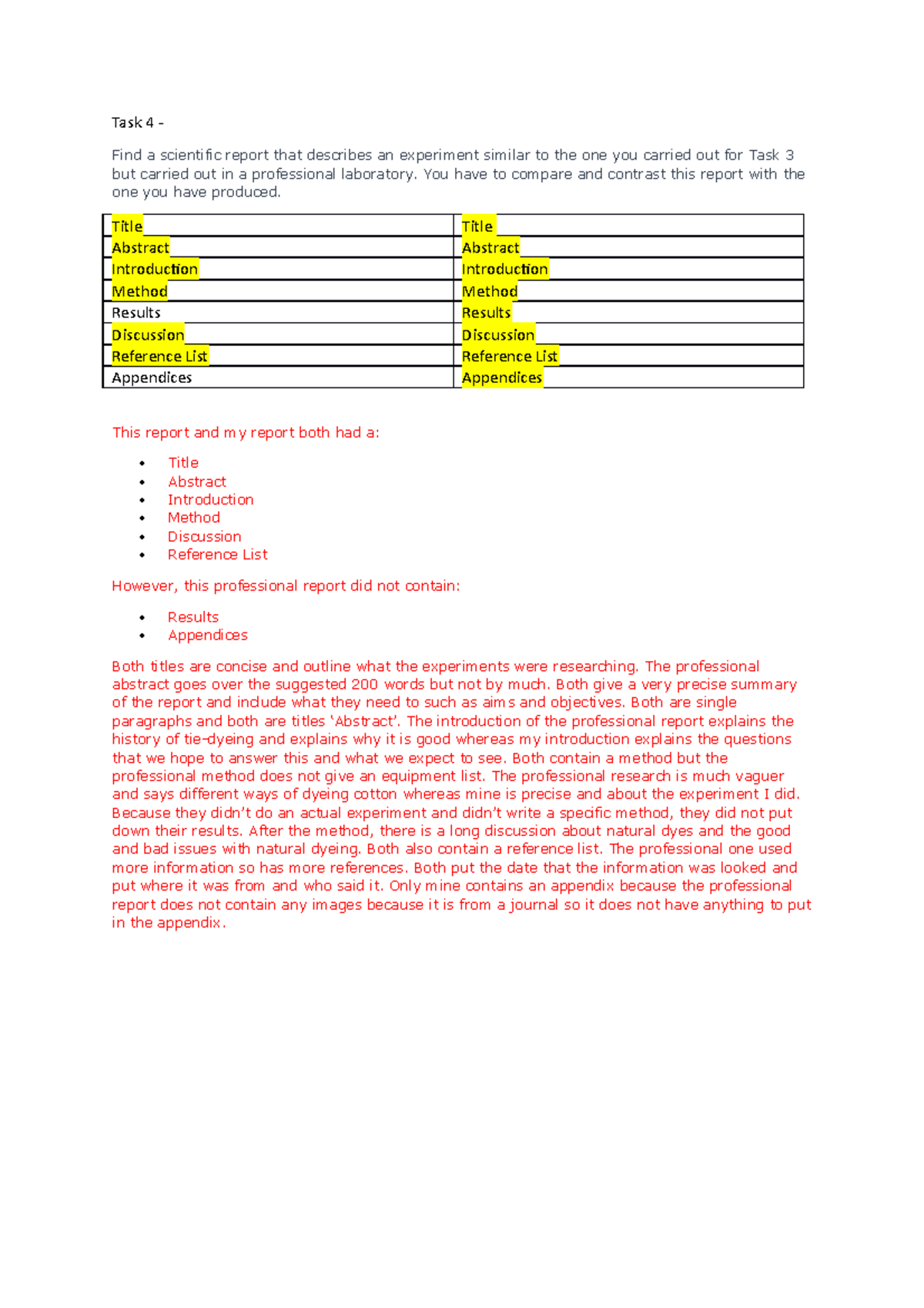 Analysis of the Scientific Report - Task 4 - Find a scientific report ...