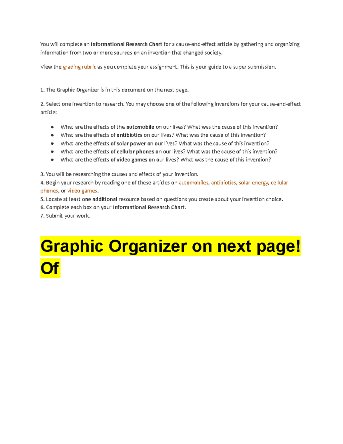 Saifullah Ibn-Torres - 2.04 Graphic Organizer - You will complete an ...