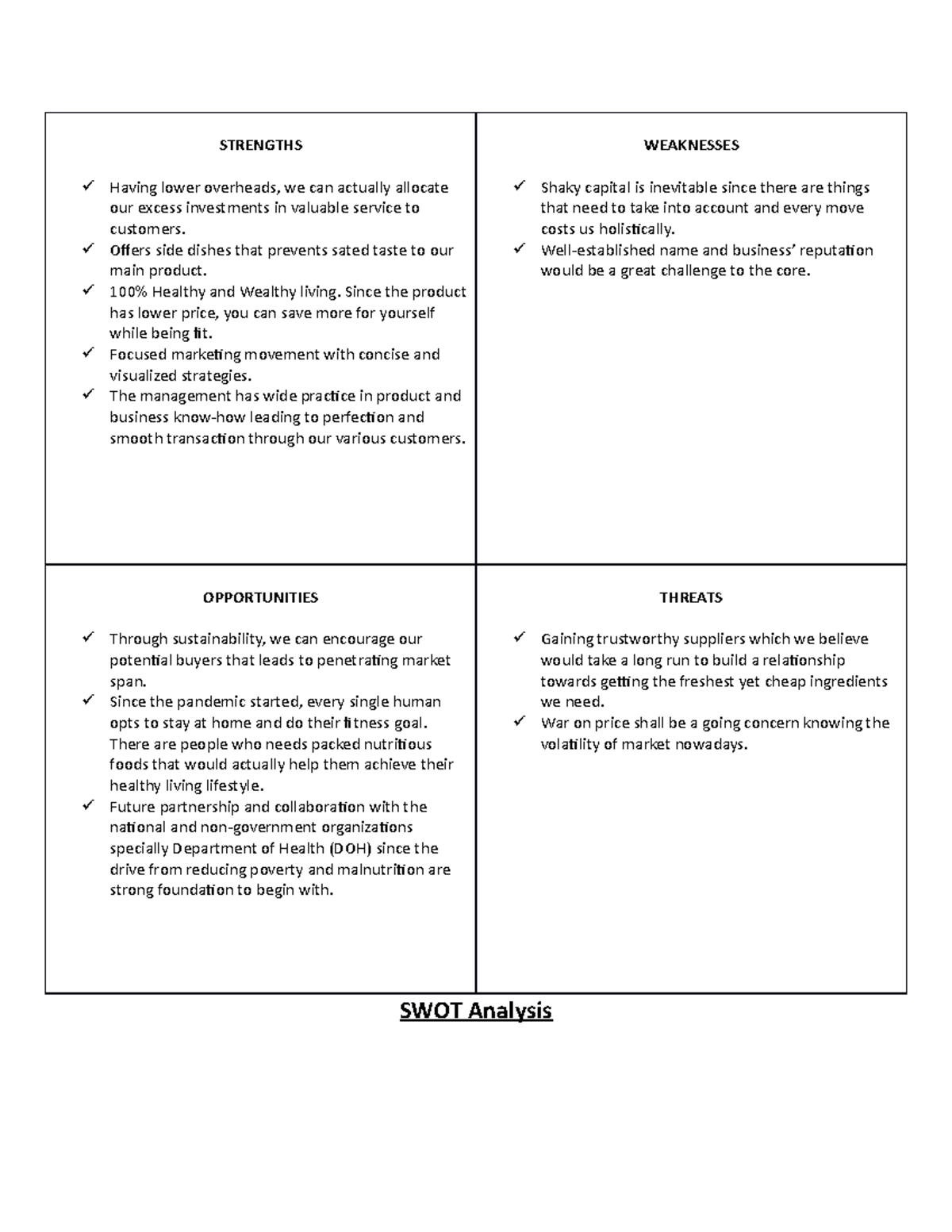 SWOT Smart and Financial Plan of PI SCOUT - STRENGTHS Having lower ...