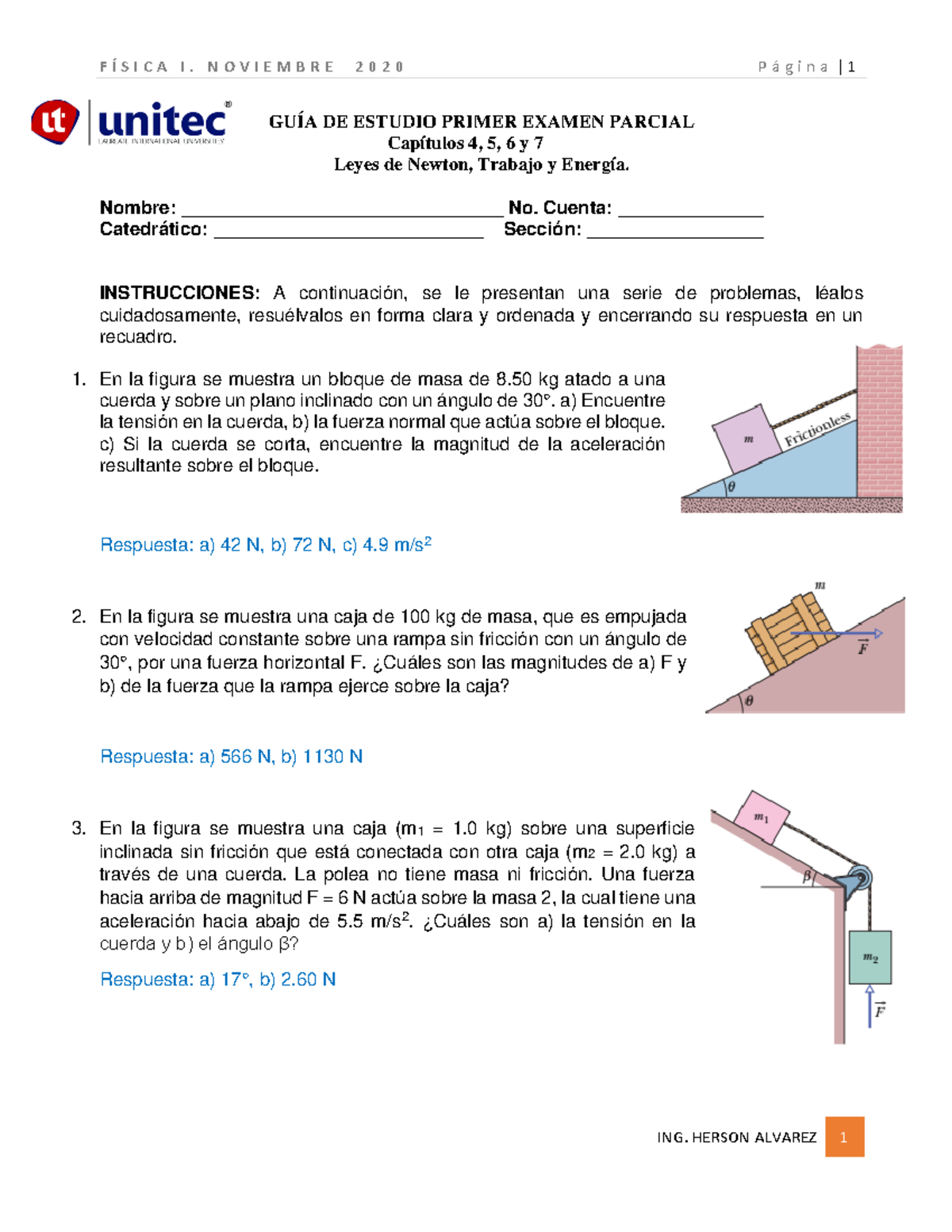 GUÍA DE Estudio Primer Examen Parcial - GUÍA DE ESTUDIO PRIMER EXAMEN PARCIAL Capítulos 4, 5, 6 ...
