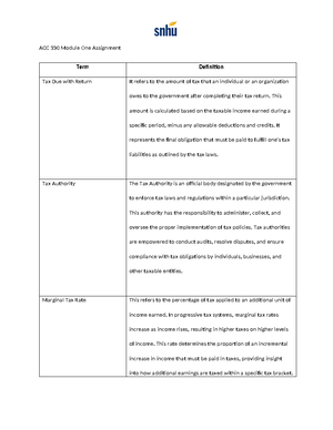 ACC 330 Module Two Income Assignment - Research all three cases using ...