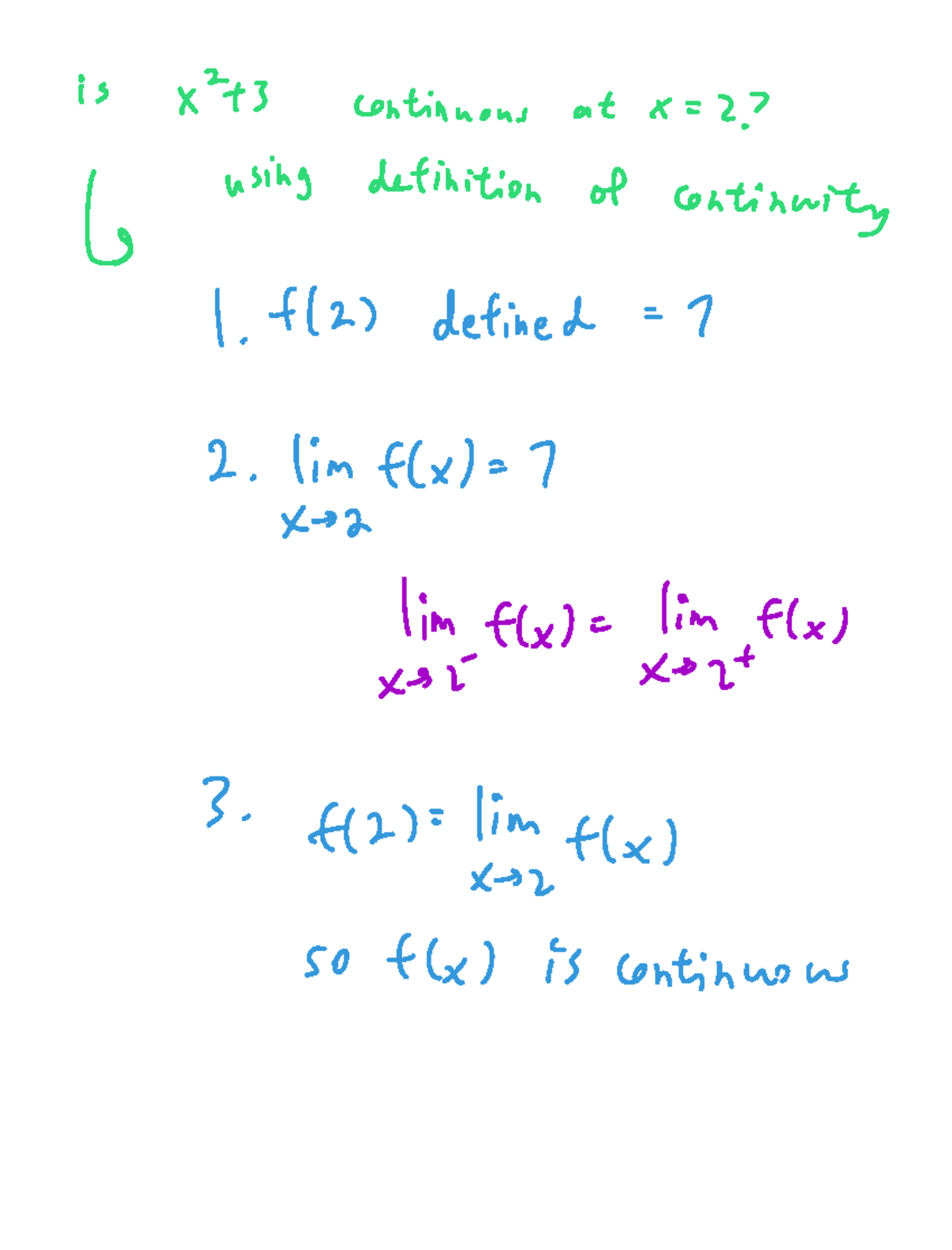 Note Sep 7, 2023 - notes - is 443 continuous at 4 6 using definition of ...