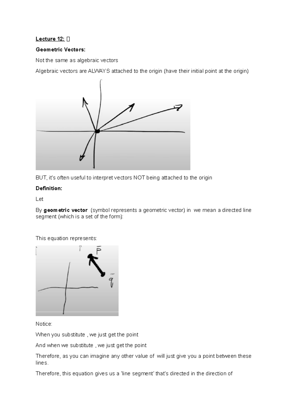 12 - Summaries of the course material. I do not own any of the visual ...