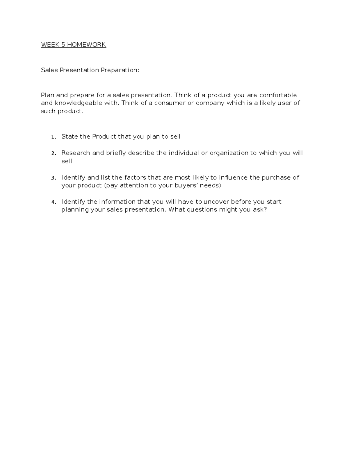 WEEK 5 Homework - abcd - EASL12345 - Sheridan College - Studocu