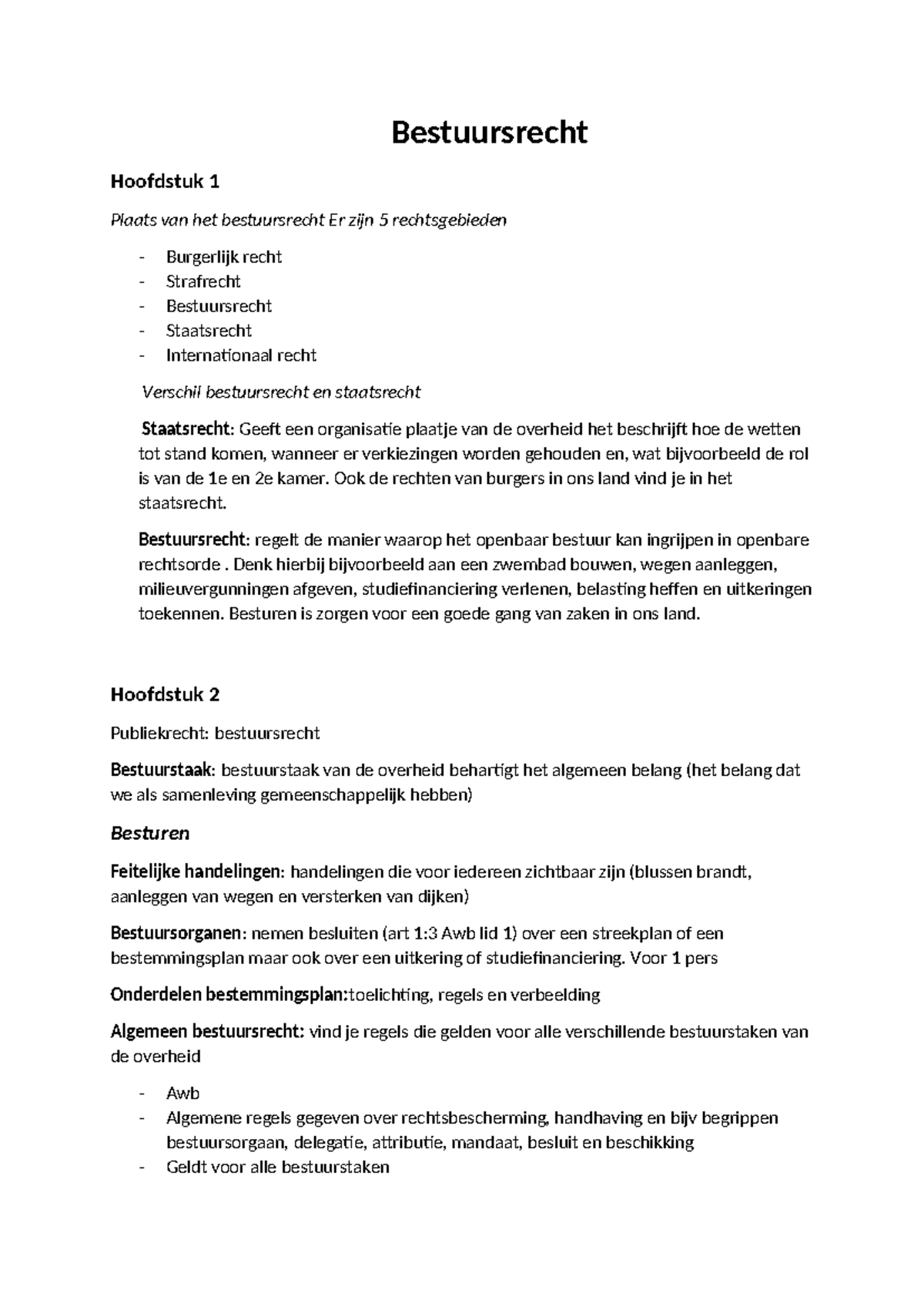 Bestuursrecht - Ook de rechten van burgers in ons land vind je in het ...