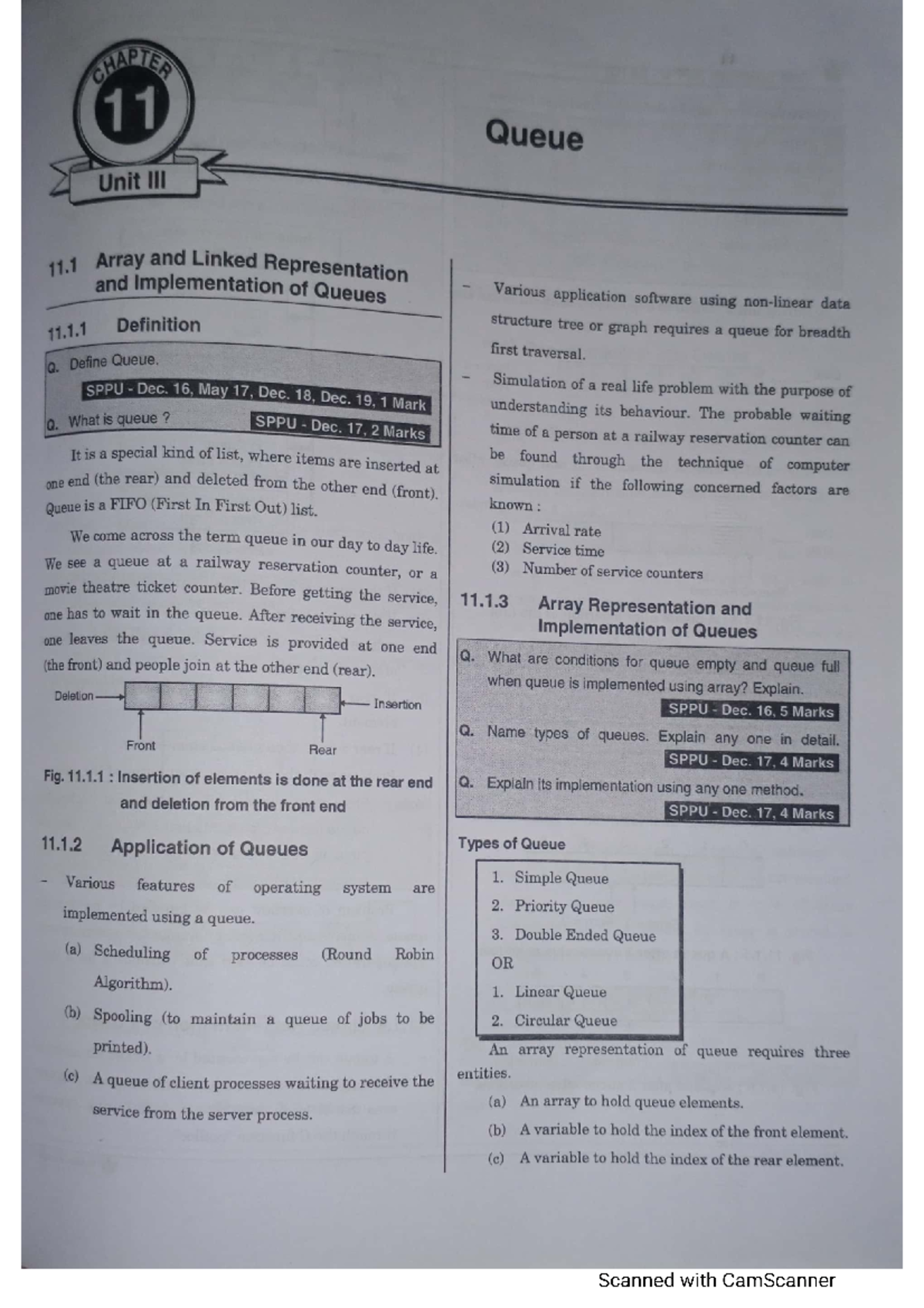 Data Structures - Queue - Computer Engineering - Studocu