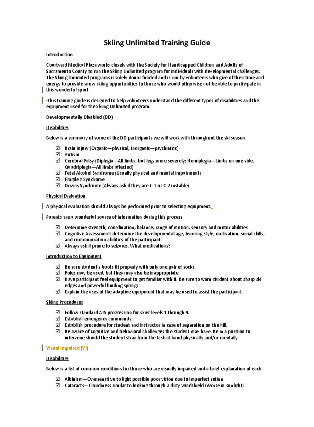 -Skiing Unlimited Training Guide-03 - Skiing Unlimited Training Guide ...