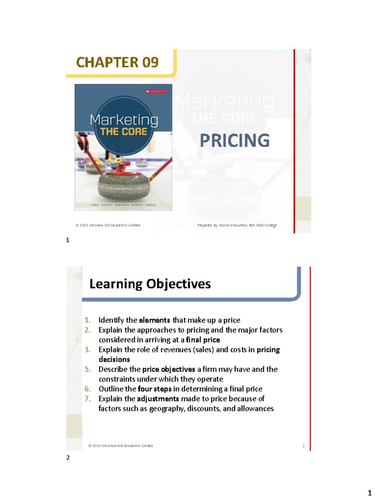 Chapter 9 Pricing - MARK 150 - 2150 - Studocu