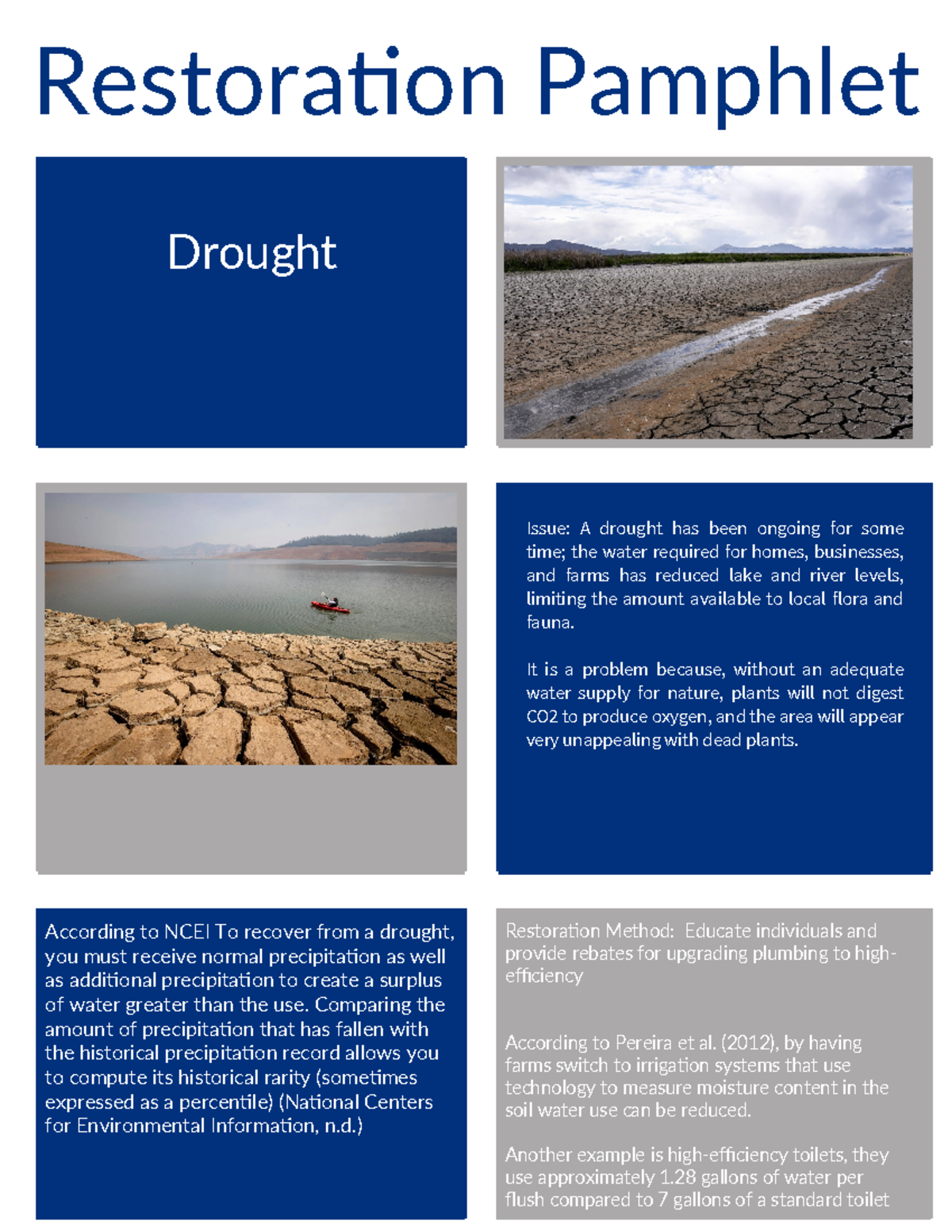 Restoration Phamplet - Restoration Pamphlet Drought Issue: A drought ...