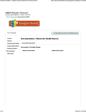 Neurological Objective Data Shadow Health - Neurological Results Turned ...
